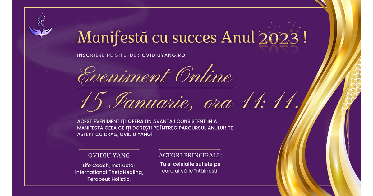 MANIFESTA CU SUCCES ANUL 2023! » Ovidiu Yang